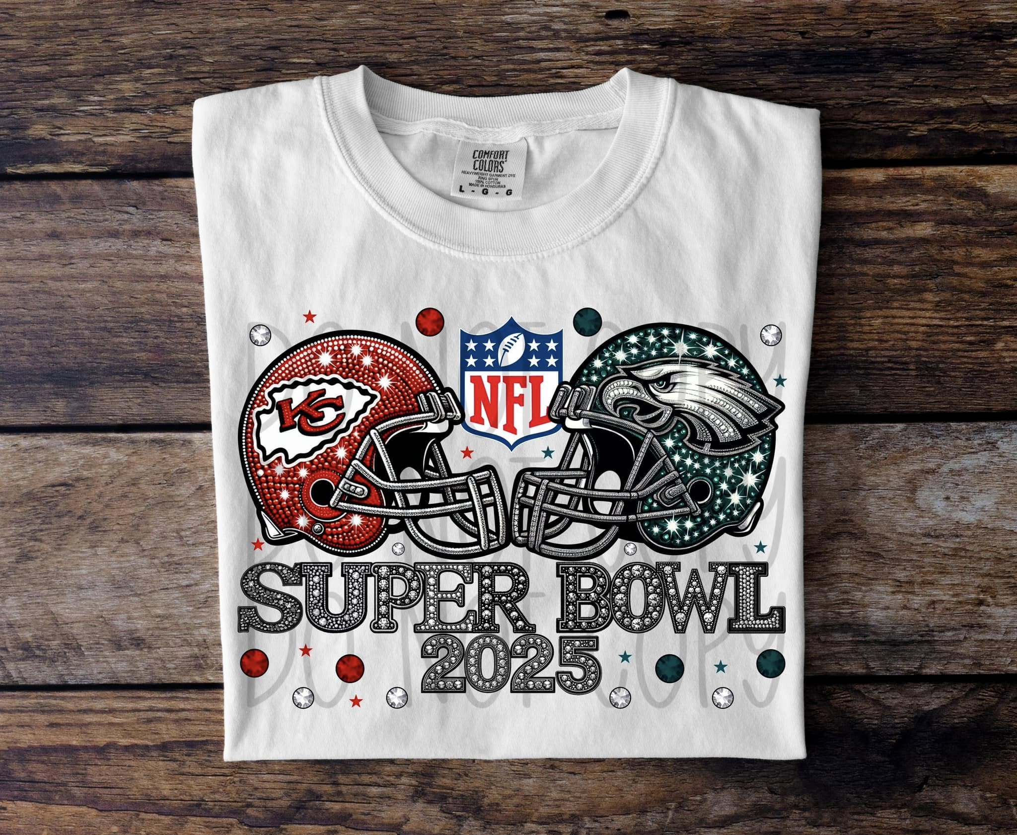 Faux Bling Chiefs Eagles Super Bowl LIX 2025 03465 – Restless Heart ...