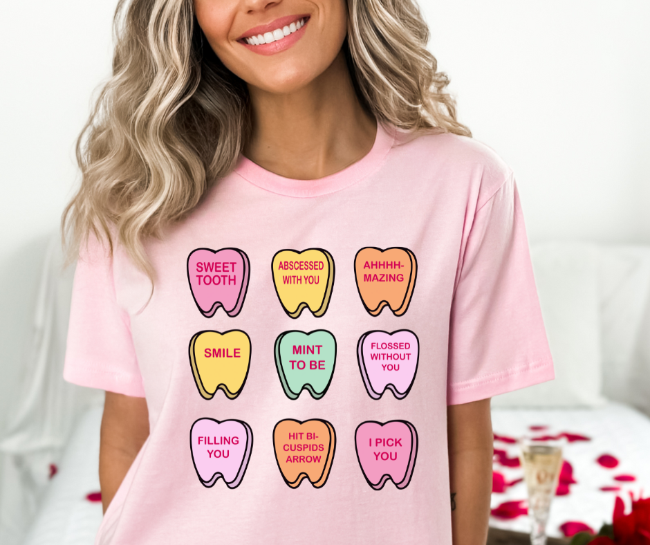 Dental Conversation Teeth DTF Transfer – Restless Heart Inspirations