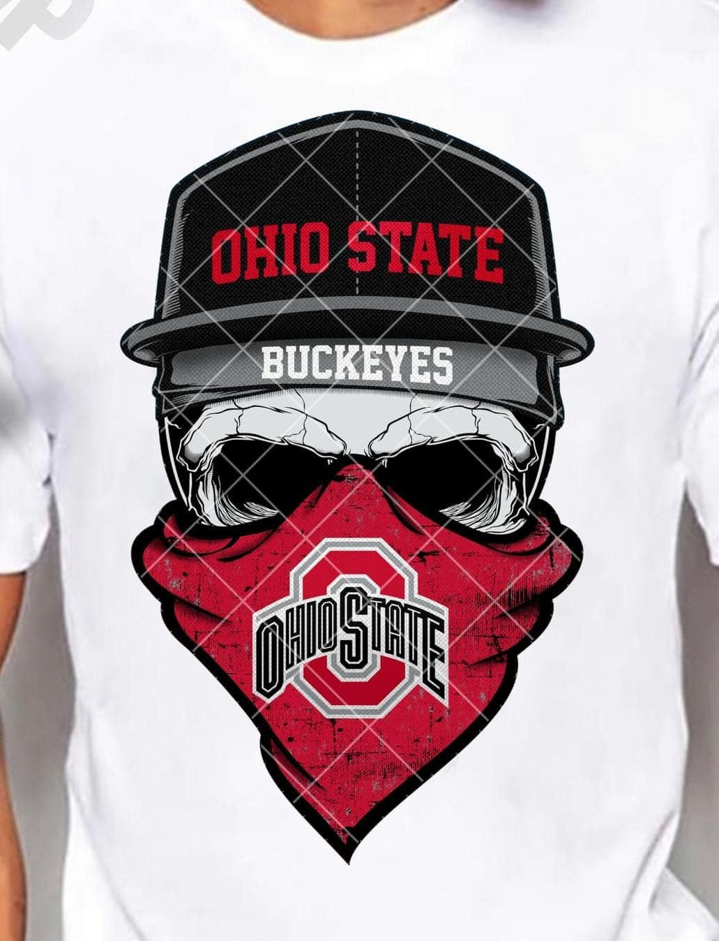 Ohio State Buckeyes Skull Bandana – Restless Heart Inspirations