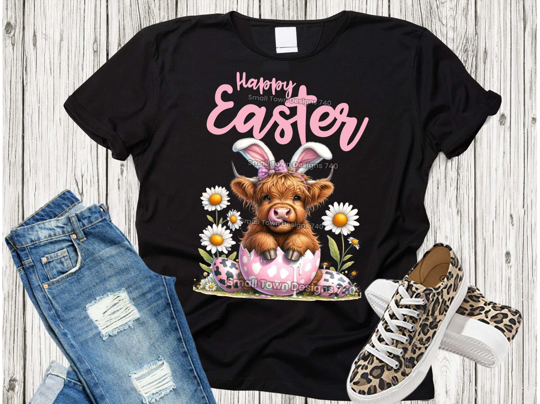 Happy Easter Highland Cow – Restless Heart Inspirations