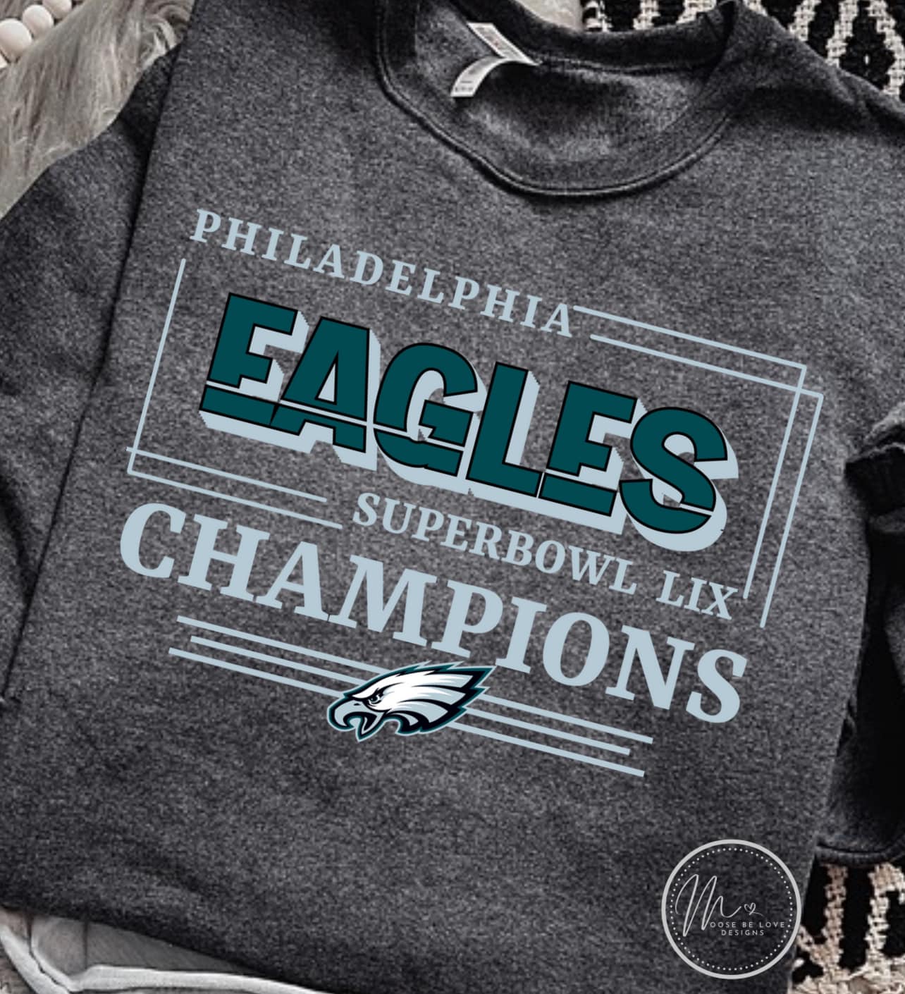 Philly Eagles SB LIX Champions Lines – Restless Heart Inspirations