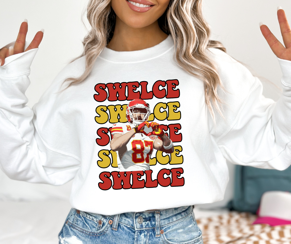 Swelce Stacked Kelce Heart Hands DTF Transfer 05497 – Restless Heart ...