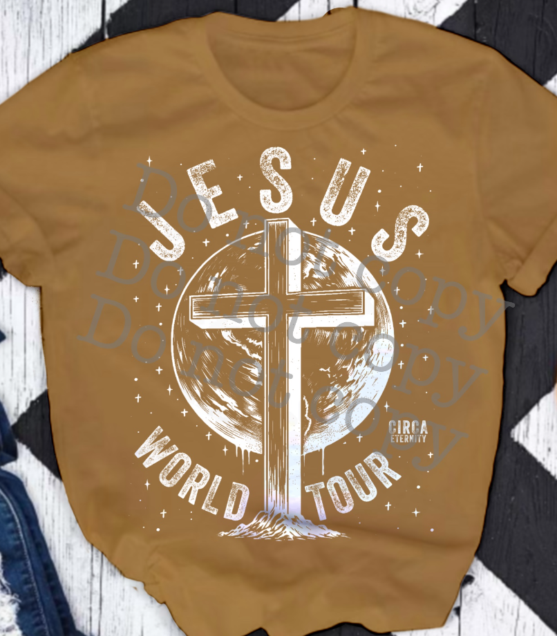 Jesus World Tour DTF Transfer 05809 – Restless Heart Inspirations